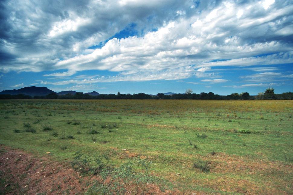Free Stock Photo of Wide Open Field With Blue Sky Background | Download ...