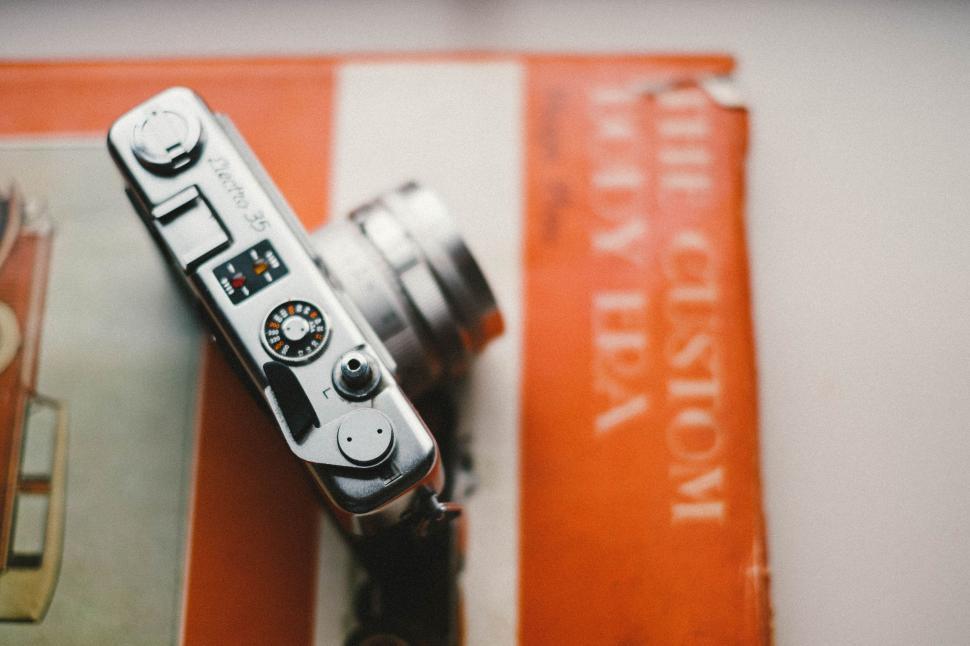 Free Stock Photo of Camera on Top of Book | Download Free Images and ...