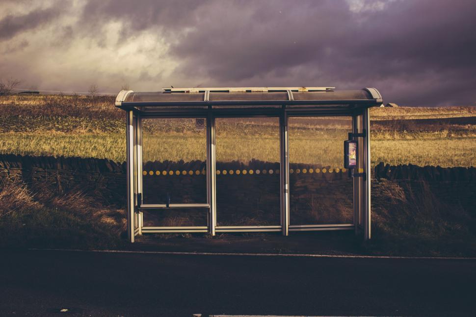 Free Stock Photo of Bus Stop Alongside Road | Download Free Images and ...