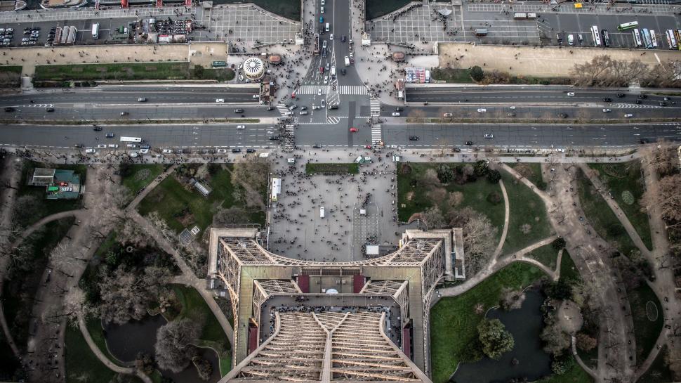 Free Stock Photo of Aerial View of City With Tall Tower | Download Free ...