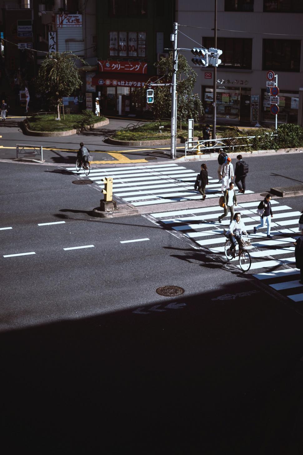 Free Stock Photo of Group of People Riding Bikes Across Street ...