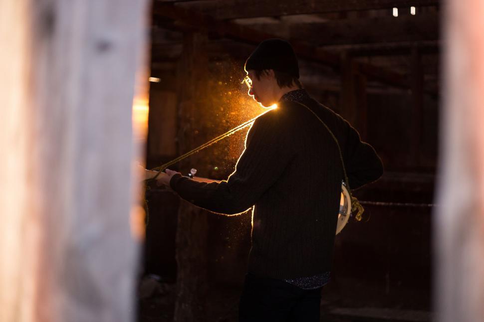 Free Stock Photo of torch light man adult source of illumination person ...