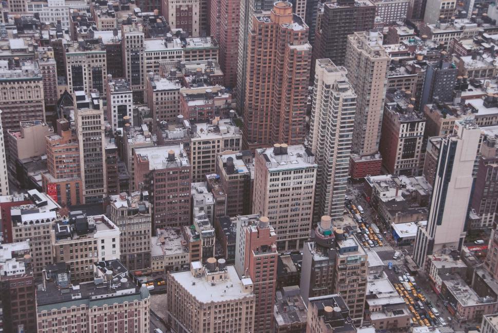 Free Stock Photo of Aerial View of a City With Tall Buildings ...