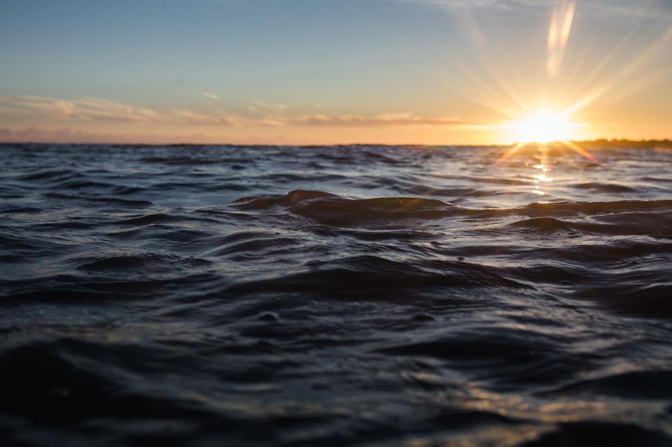 Free Stock Photo of Sun Setting Over Water | Download Free Images and ...