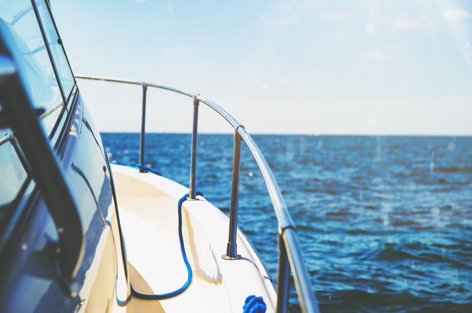 Free Stock Photo of Boat Crossing Vast Ocean | Download Free Images and ...