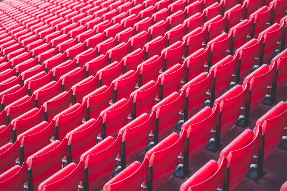 Free Stock Photo of Row of Red Seats | Download Free Images and Free ...