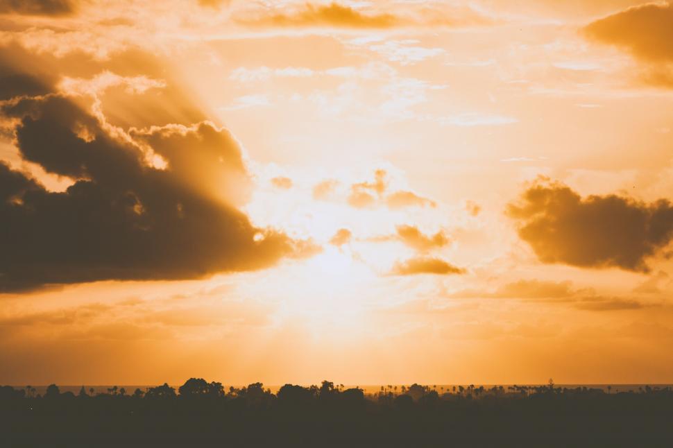 Free Stock Photo of The Sun Sets Over the Horizon of a Field | Download ...