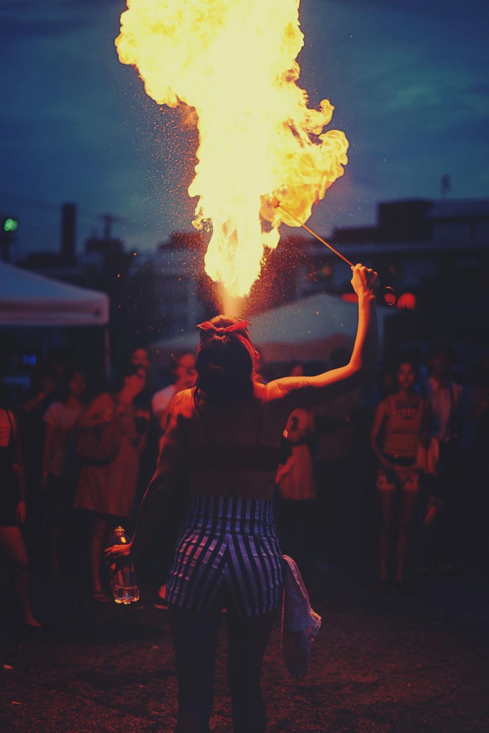 Free Stock Photo of Woman Holding Fire Stick | Download Free Images and ...