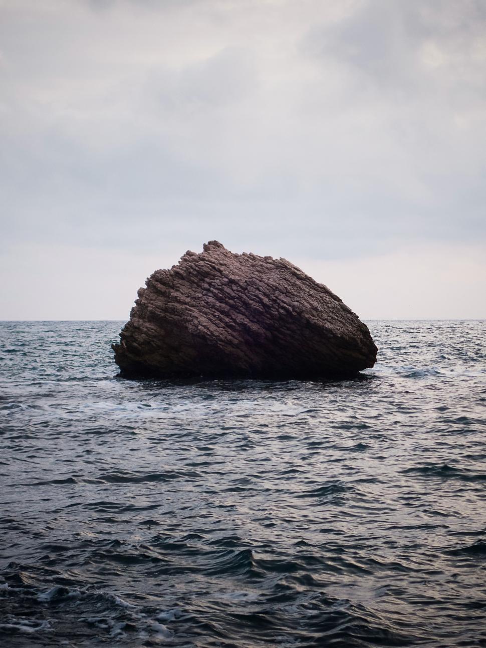 Free Stock Photo of Rock Formation in the Middle of the Ocean ...