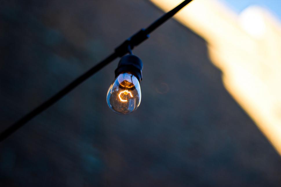 Free Stock Photo of Close Up of a Light Bulb on a Wire | Download Free ...