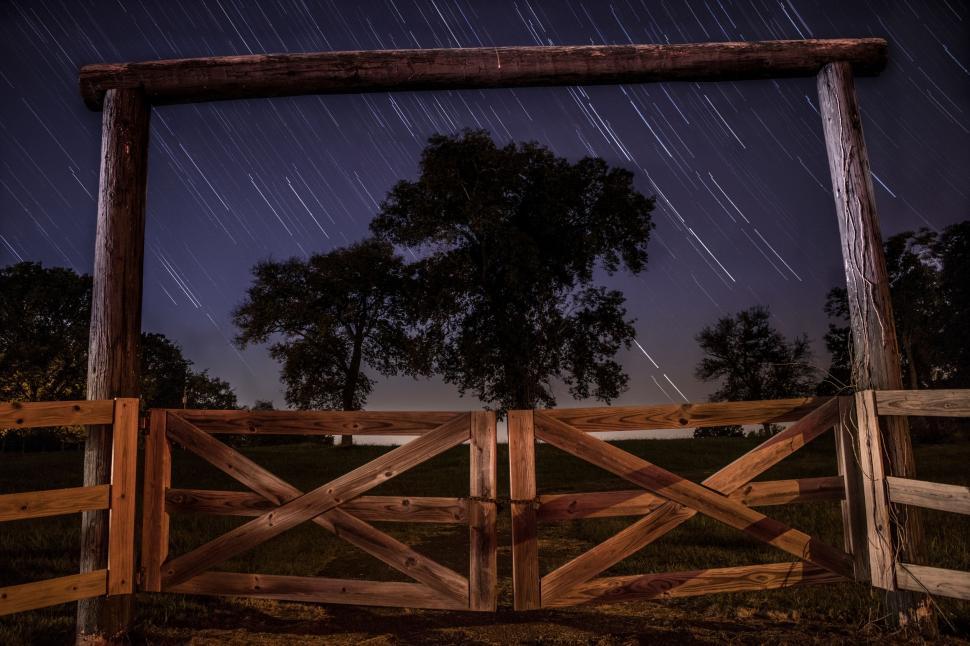 Free Stock Photo of Wooden Gate and Tree in Background | Download Free ...