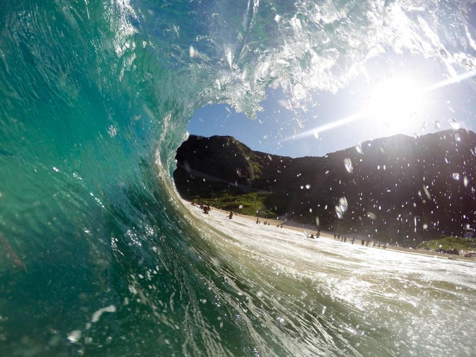 Free Stock Photo of Inside the Churning Wave | Download Free Images and ...