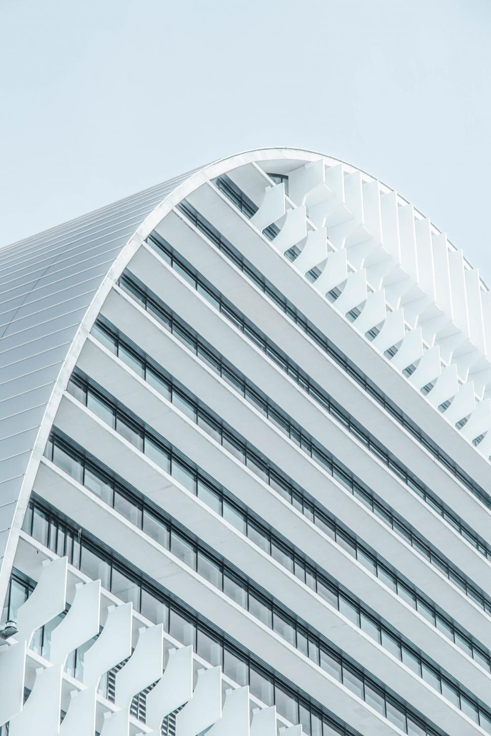Free Stock Photo of Tall White Building Against Sky Background ...